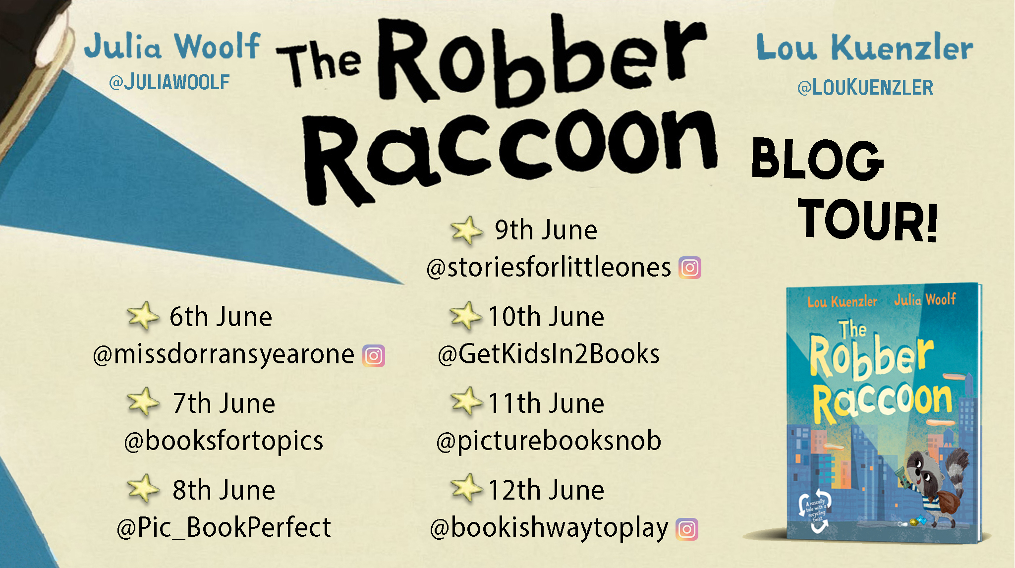The Robber Raccoon by Lou Kuenzler ~ Blog Tour – Picture Book Perfect
